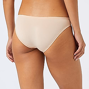 Amazon Essentials Women's Bikini Brief Underwear, Pack of 6, Black/Soft Petal, X-Small