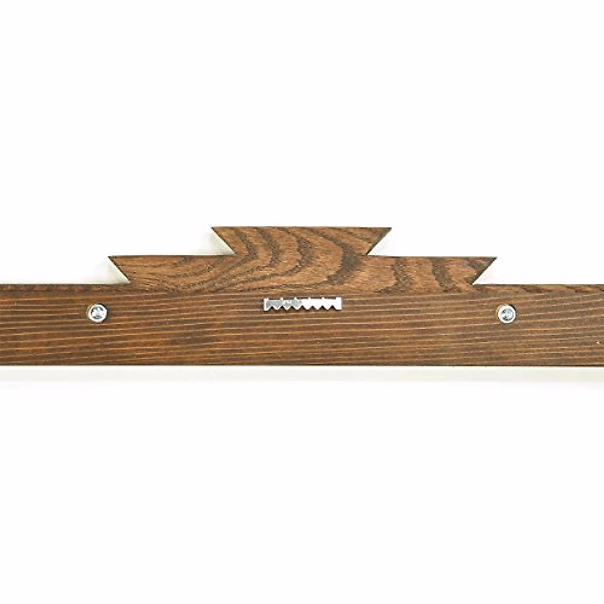 On The Wall Rug Hanger - Red Mahogany Stained Oak (42in)