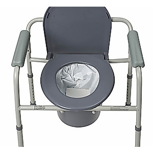 Medline Commode Liners with Absorbent Pad case of 72