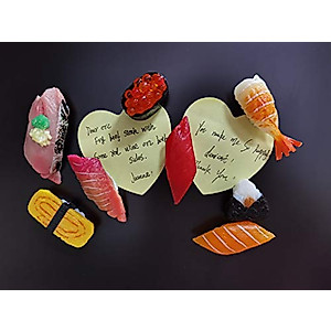 Hey Foly Cute Refrigerator Magnets Funny Magnets for Fridge, Simulation Sushi Refrigerator Magnet, Fine for Whiteboards, Maps and Home Decoration Magnetic Objects and Even Simulating Food Games!