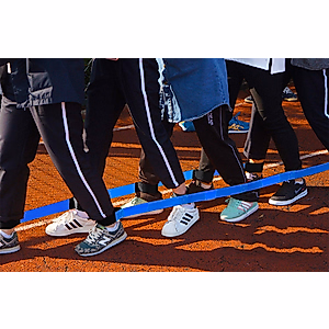 Hiverst 5 Legged Race Band, Outdoor Party Group Game for Kid Adult, Cooperative Team Race for Birthday Party, Relay Race, Field Day, Team-Building, Backyard Activity Game with Carrying Pouch(2 Pack