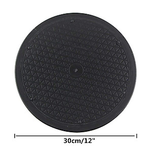 360° Rotating Swivel Stand Turntable, Heavy Duty Universal Rotary Plate with Steel Ball Bearings for TV, Computer, Monitor, Art Craft, Airbrushing, Potted Plants (12 Inch)