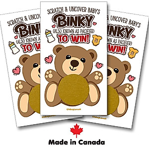 Oh Boy Love It Baby Shower Scratch Off Game (Teddy)