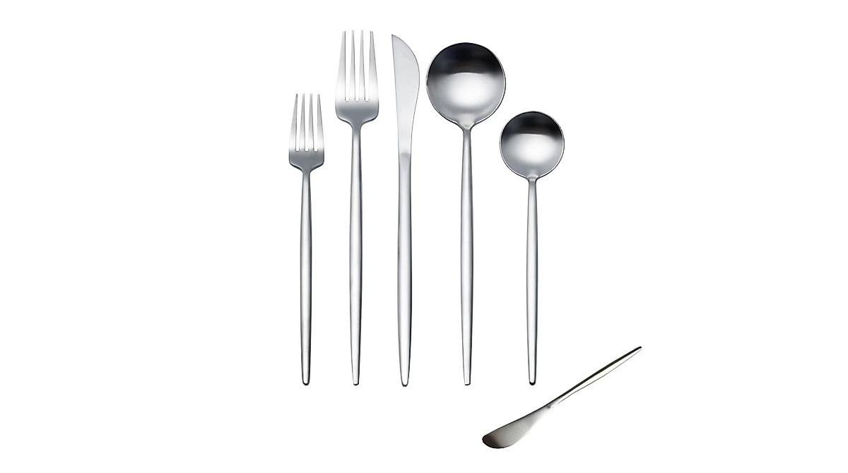 NURDENX Matte Silverware Set - 30 Piece Flatware for 6