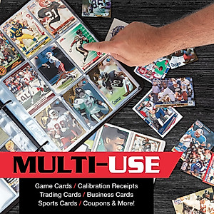 BCW 9-Pocket Trading Card Sleeves for 3 Ring Binder - 20 Pack Pages | Top Loading Card Protector Pages | Acid-Free, Polypropylene Pages | Fits 3-Ring Binders | Perfect for MTG, Pokemon, Sports Cards