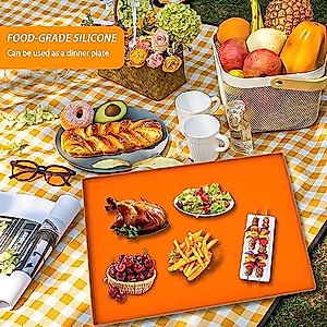 Griddle Mat for Blackstone Grill 36", 28",22", Reusable Food Grade Silicone Griddle Cover for Blackstone, All Season Outdoor BBQ Grill Mat Protector(36 Inch)
