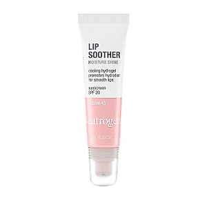 Neutrogena MoistureShine Lip Soother Gloss with SPF 20 Sun Protection, High Gloss Tinted Lip Moisturizer with Hydrating Glycerin and Soothing Cucumber for Dry Lips, Gleam 40.35 oz