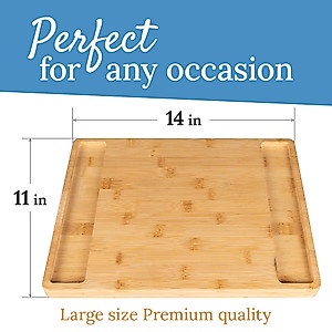 ImpiriLux Charcuterie Board Set | Large Bamboo Cheese Platter & Utensils | Ideal for Hosting, Catering, House Warming Gifts, Weddings, Couples, Moms