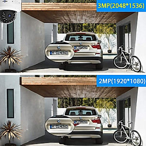 Hiseeu 2K Security Camera Outdoor, Dome Surveillance IP Camera wit Two-Way Audio IP66 Waterproof, Motion Detection,Night Vision,Not PTZ Camera Compatible Wireless Camera System