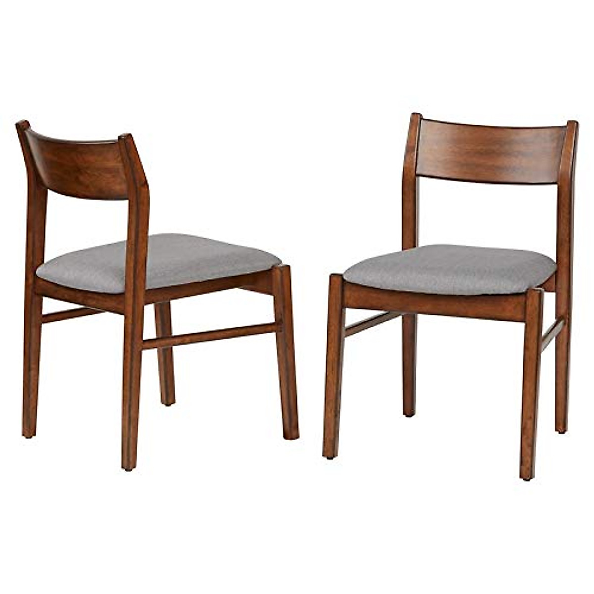 Unique Furniture Dining Chair in Walnut Wood Finish (Set of 2)