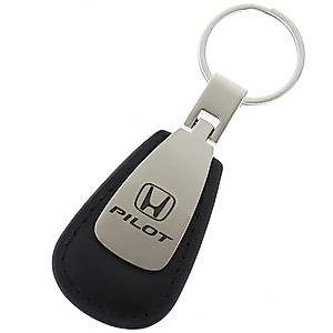 Au-tomotive Gold, Inc. Tear Drop Key Chain for Honda Pilot (Black)