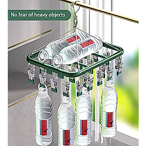 USNUANNU Sock Drying Rack with 26 Clips, Stainless Steel Sock Drying Rack for Indoor and Outdoor Socks, Bras, Underwear, Towels, Baby Clothes, Scarves, Diapers.Portable Laundry Drying Rack