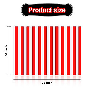 Boao 3 Piece Red and White Stripe Table Covers 51 x 71 Inch Carnival Independence Day Striped Plastic Tablecloth Rectangle Disposable Table Covers for Circus Party Decoration Supplies