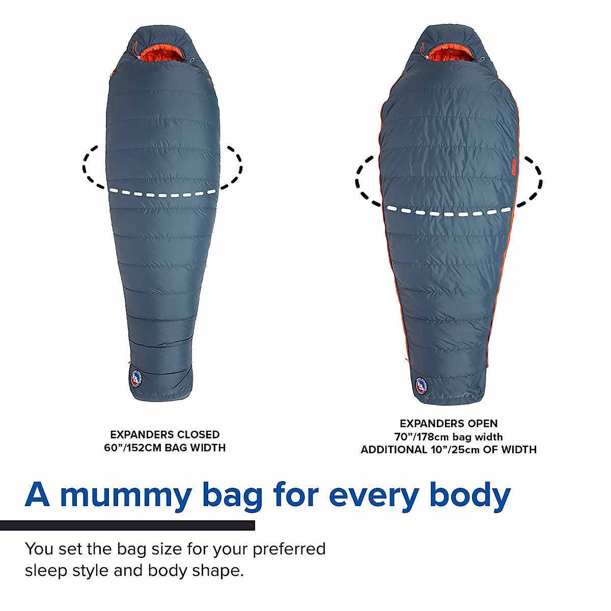 Big Agnes Torchlight (600 DownTek) Sleeping Bag, 30 Degree, Long