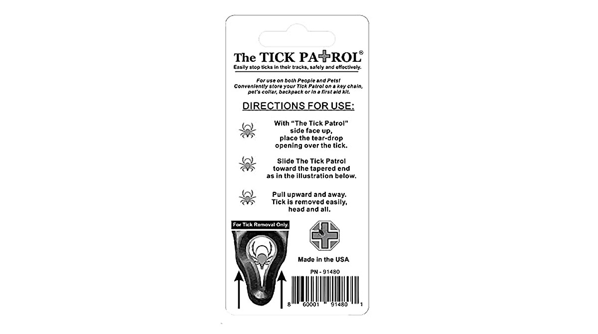 Tick Patrol Tick Remover Tool for Safe Tick Removal from Pets & People