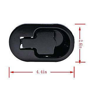 HLXFF3 Yoogu 2pcs Metal Recliner Handles Replacement Parts for Chair Sofa Couch Release 6mm Black