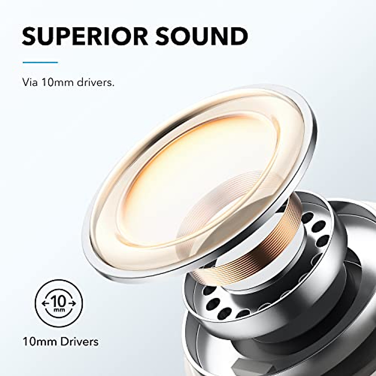 Soundcore by Anker Life P3i Hybrid Active Noise Cancelling Earbuds, 4 Mics, AI-Enhanced Calls, 10mm Drivers, Powerful Sound, App for Custom EQ, 36H Playtime, Fast Charging, Transparency (Renewed)