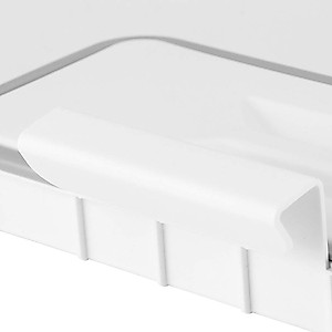 Garbage Bag Holder, Trash Bag Rack, Trash Can White No Installation Required Closet Cupboard Accessory for Home Kitchen, Bathroom, Garage, Camping