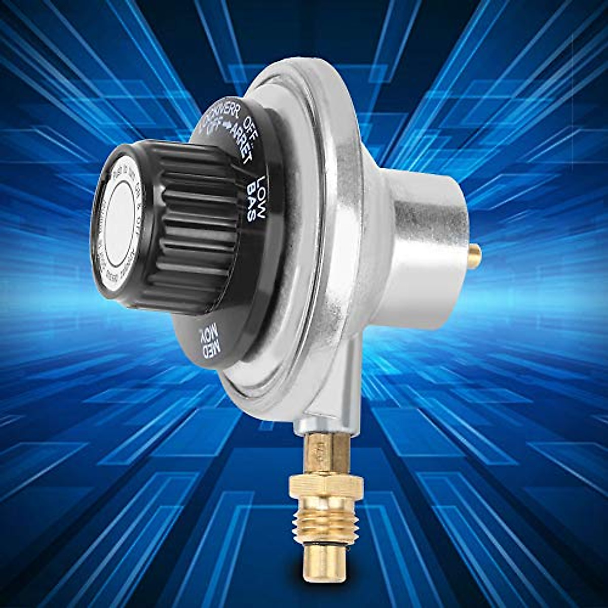 Yosoo Gas Adjustable Regulator, 1"-20UNF Propane Gas Grill Control ...