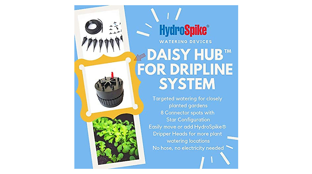 HydroSpike Daisy Hub for Automatic Garden Drip System | Eco-Friendly ...