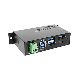 Coolgear USB C Hub 4 Port USB 3.1 Gen1 SuperSpeed Type-B Upstream