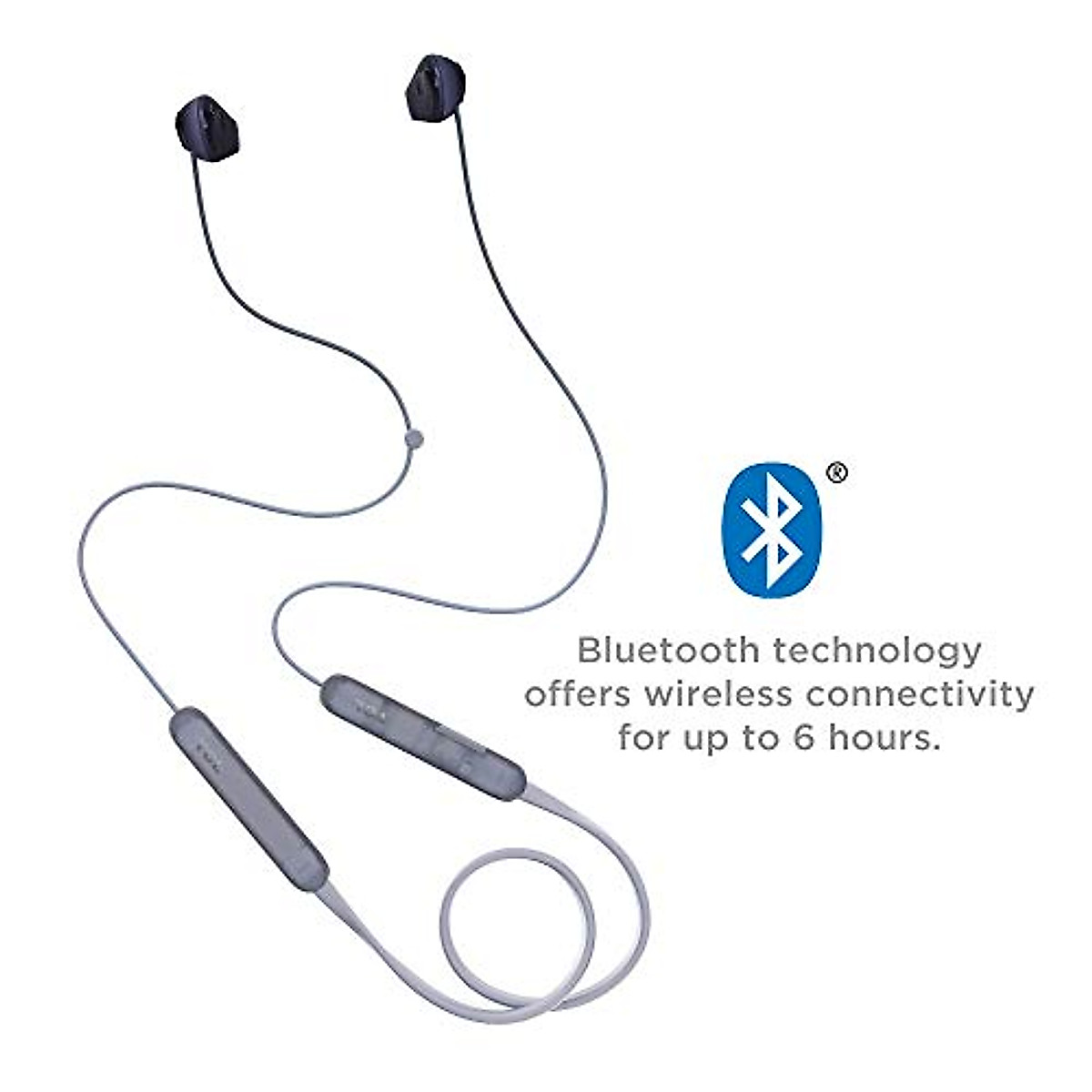 TCL SOCL200BT Wireless Earbuds Bluetooth Headphones with 12.2mm Speaker Drivers for Rich Bass and Clear Sound, Built-in Mic - Phantom Black, One Size