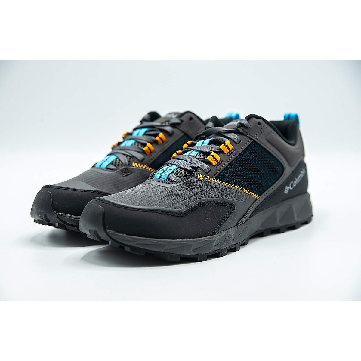 Columbia Men's Flow District, Dark Grey/Cyan Blue, 10