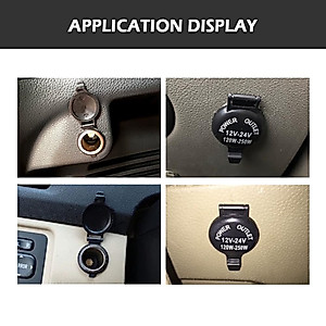 Car Cigarette Lighter Socket - 12V Cigarette Lighter Socket with Waterproof Cover & Extension Cable - Universal Car Accessories Lighter Power Outlet Socket for Car Truck SUV Motorcycle(1PCS)