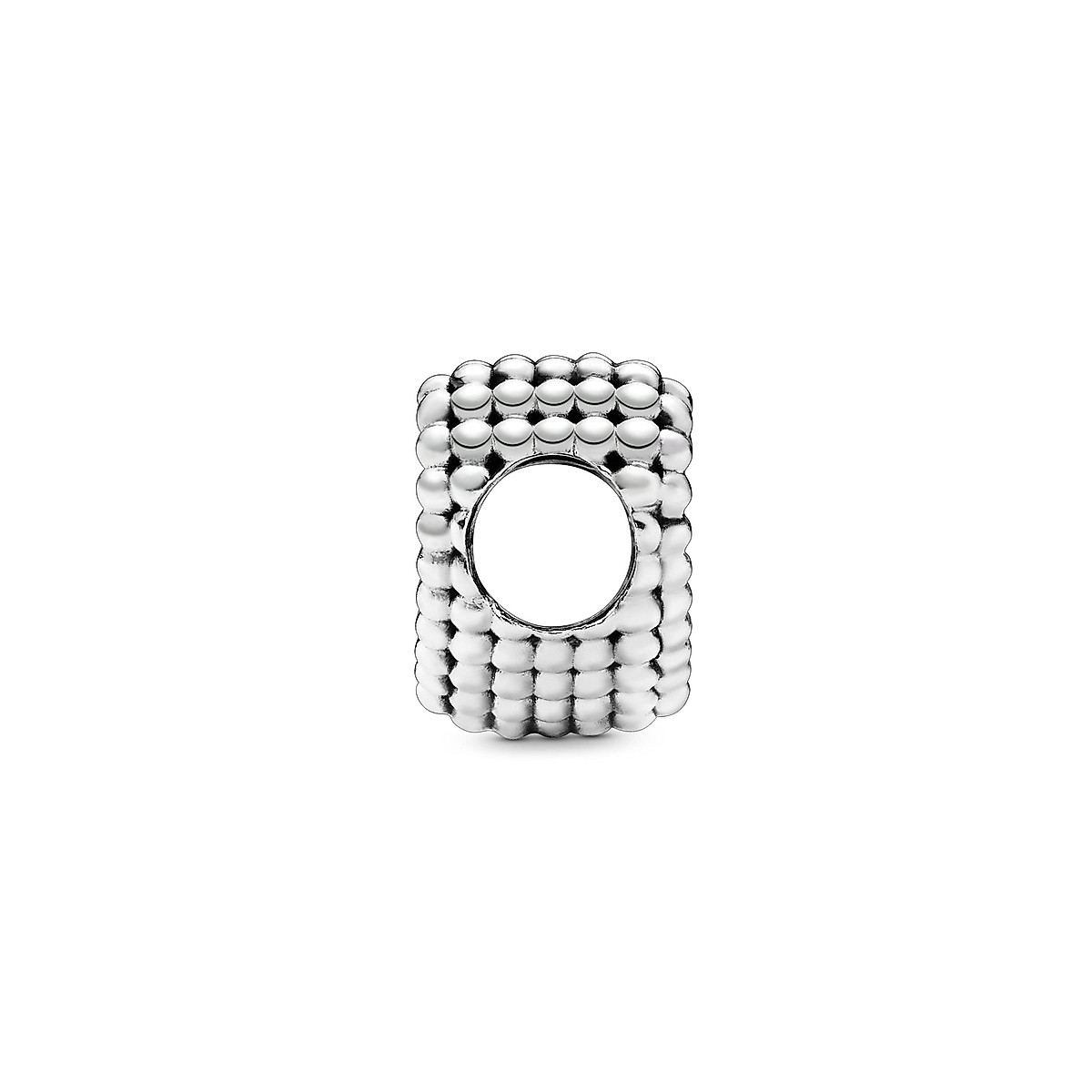 Pandora Jewelry Beaded Heart Sterling Silver Charm