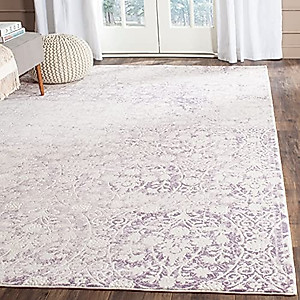 SAFAVIEH Passion Collection 5'1" x 7'7" Lavender / Ivory PAS403A Vintage Distressed Area Rug