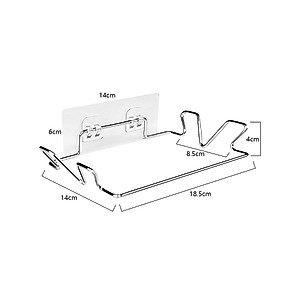 MinLia Stainless Steel Closet Garbage Storage Holder Punch-Free Trash Bag Holder Garbage Bracket Kitchen Storage Supplies