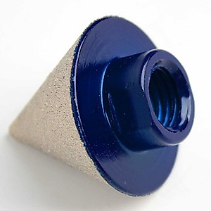 KEEYWOLT Diamond Beveling Chamfer Bit 2"(50mm) Thread 5/8"-11 Vacuum Brazed Countersink Drill Bit for Holes Trimming Cleaning…