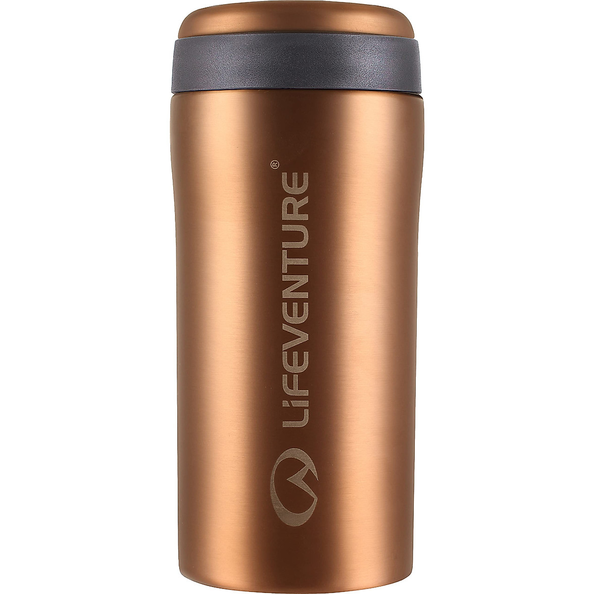 Lifeventure Thermal Mug, Leakproof & Vacuum Insulated Reusable Coffee Travel Cup, 300ml, Copper