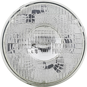 Round Sealed Beam Headlight Bulb, 12 Volt 7 Inch