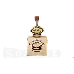 SozDat Custom Cake Branding Iron | Meat Branding Iron for Grilling | Meat Brander Personalized | Steak Branding Irons Personalized | Food Branding Iron | BBQ Branding Iron