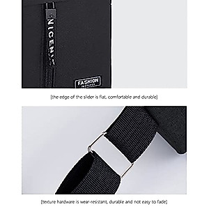 Sling Bag Crossbody Waterproof Backpack with USB Earbuds Hole Strap Bag Travel Backpack Chest Bag_MORESEC