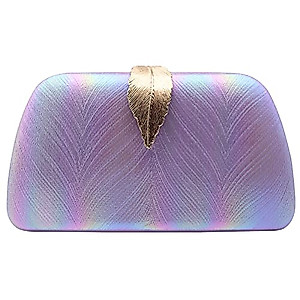 Mogor Women‘s Gradual Change Color Small Evening Bags Formal Bridal Wedding Clutches Purses Prom Cocktail Party Handbags