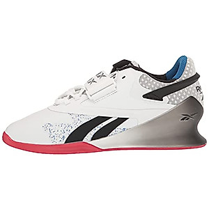 Reebok Men's Legacy Lifter II Cross Trainer, White/Black/Vector Red, 12