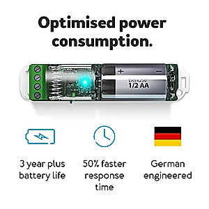 Zwave Door Sensor Window Sensor, Z-Wave Plus Enabled Aeotec 3-1 Door Window Sensor 7 Pro, Zwave Hub Required, Gen 7, White (Door/Window Sensor 7 Pro)