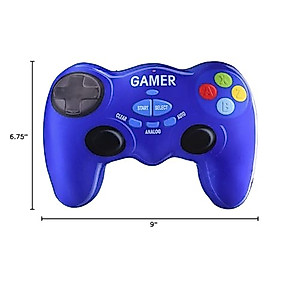 iscream Game On! Bubble Gum Scent Video Game Controller Shaped 9" x 6.75" Mini Pillow