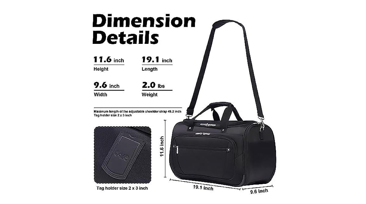 Lightweight Coolife Duffel Bag - Perfect Travel Companion
