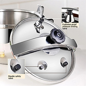 lodnexem Large 42 Quart Professional Pressure Cooker, 304 Stainless Steel Pressure Cooker Extra Large Canning Pot Commercial Canner Ideal for Industry Usage,42qt