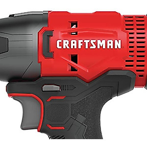 CRAFTSMAN 20V MAX Impact Driver Kit, 1 Battery, 1/4-Inch (CMCF800C1) , Red