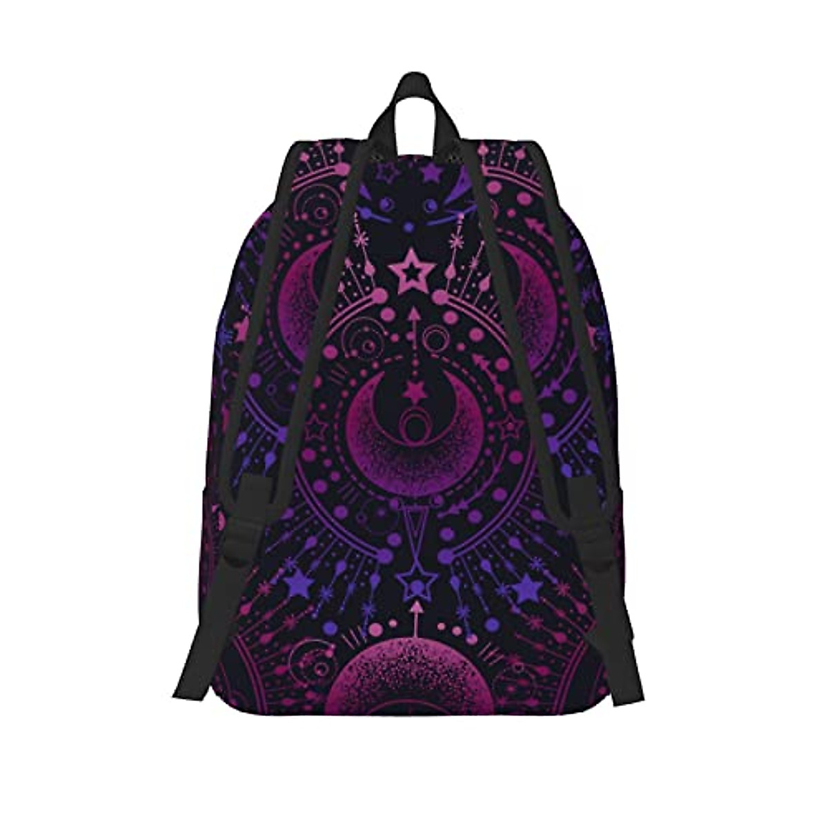 IRIHISKY Backpack Magic Astrology Witch Moon Laptop Rucksack School Bookbag Casual Daypack for 3th 4th 5th Student Teens Travel Hiking 16 Inch Over 3 Years Old Kids