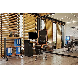 Furinno NW889DC/BK Go Green 4-Tier Multipurpose Storage Rack w/Bins, Dark Cherry/Black