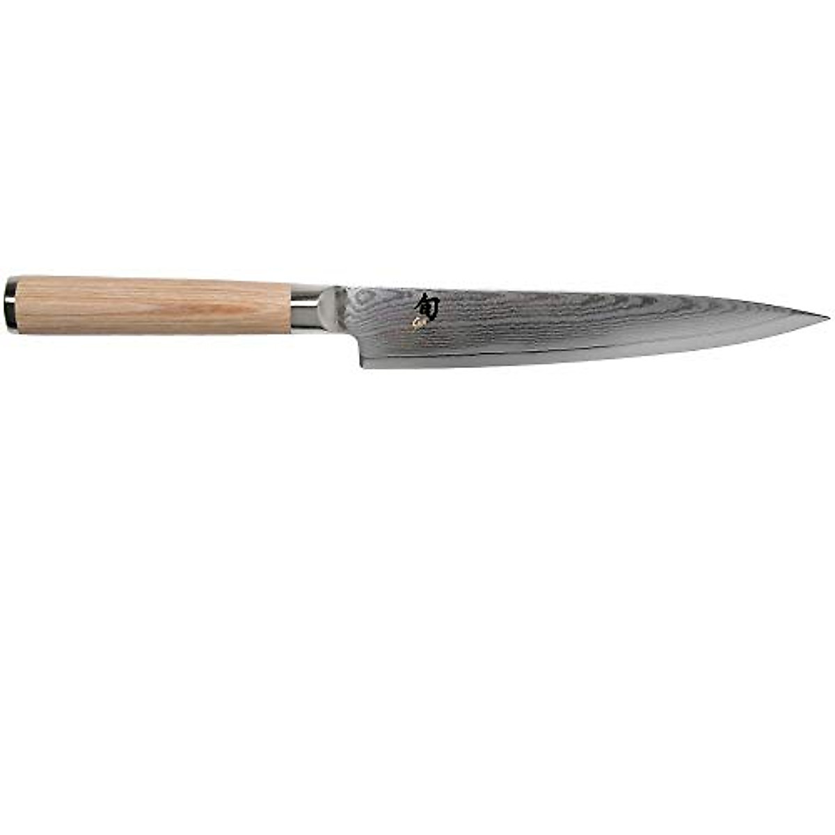 Shun Classic Blonde 6” Utility Knife, Blonde PakkaWood Handle, Full Tang VG-MAX Blade