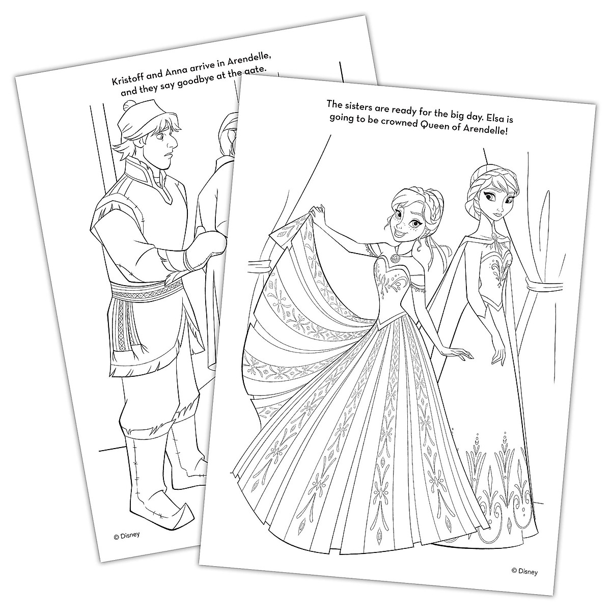 Disney Frozen 2 Mini Coloring Book Play Pack 10 Pack Party Supplies with Coloring Book, Crayons, and Stickers 45816 Bendon