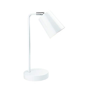 Newhouse Lighting NHDK-OS-WH Oslo Contemporary Desk Lamp with LED Bulb Included, White