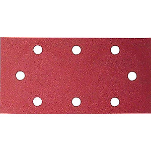 Bosch 2609256A91 Sanding Sheets for Black + Decker Orbital Sanders 93 x 185 cm Number of Holes 8 Grit 180 Pack of 10