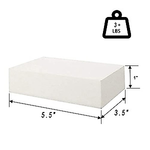 HAO Small Floating Shelf 6 inch Wall Mounted Mini Hanging Display Shelves for Living Room Bedroom Bathroom Set of 3 White